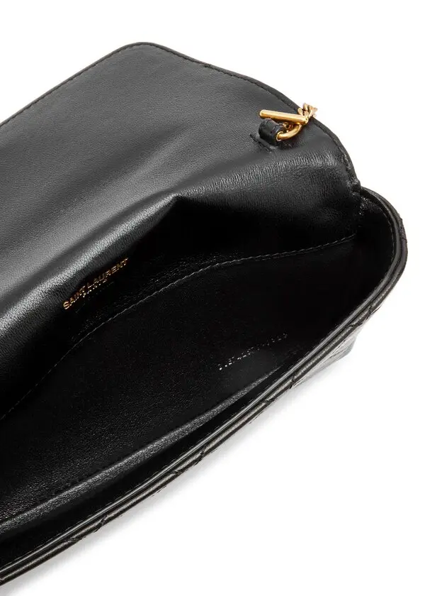 Saint Laurent Gaby Quilted Leather Wallet-on-chain