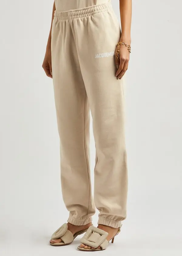Jacquemus Le Jogging Logo Sweatpants - Beige