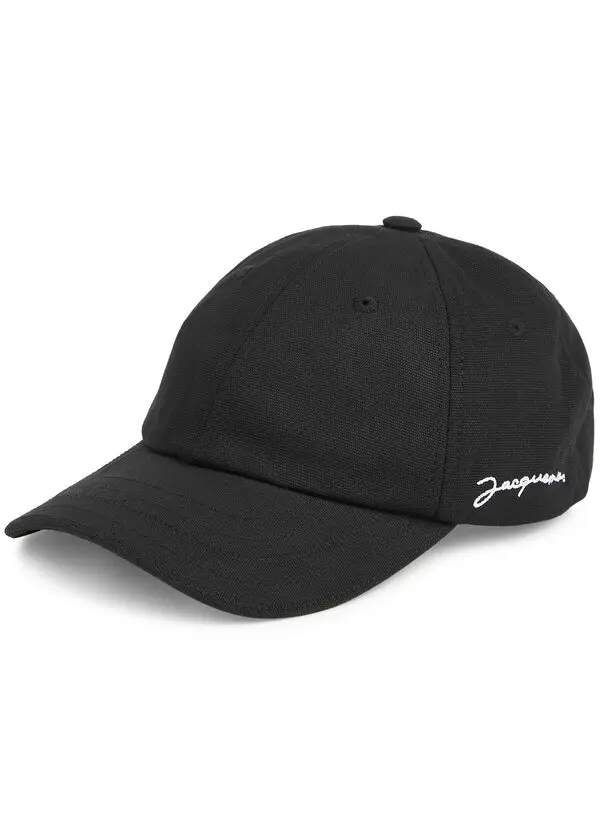 Jacquemus La Casquette Cotton Cap - Black