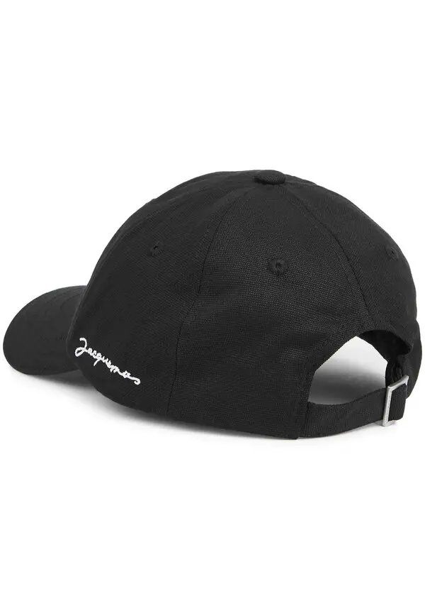 Jacquemus La Casquette Cotton Cap - Black