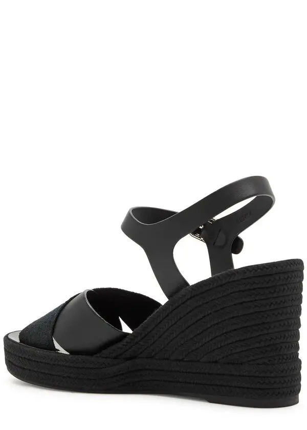 Chloé Piia 100 Leather Wedge Espadrilles