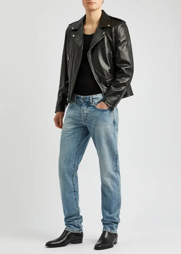 Saint Laurent Leather Biker Jacket