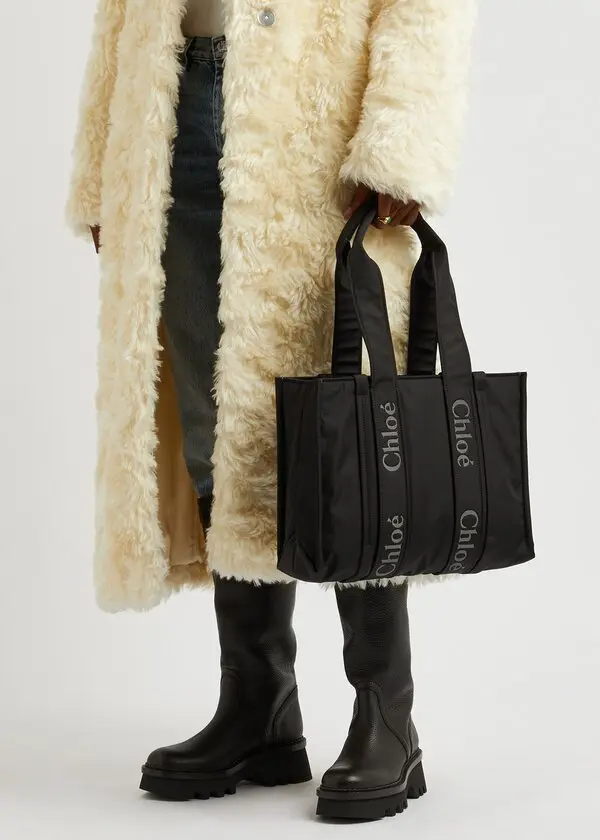 Chloé Woody Medium Nylon Tote
