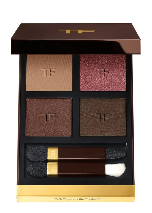 TOM FORD Eye Color Quad Crème Eyeshadow, Velvet-soft, Classic Smoky Eye, Purples And Browns - Ember Bronze
