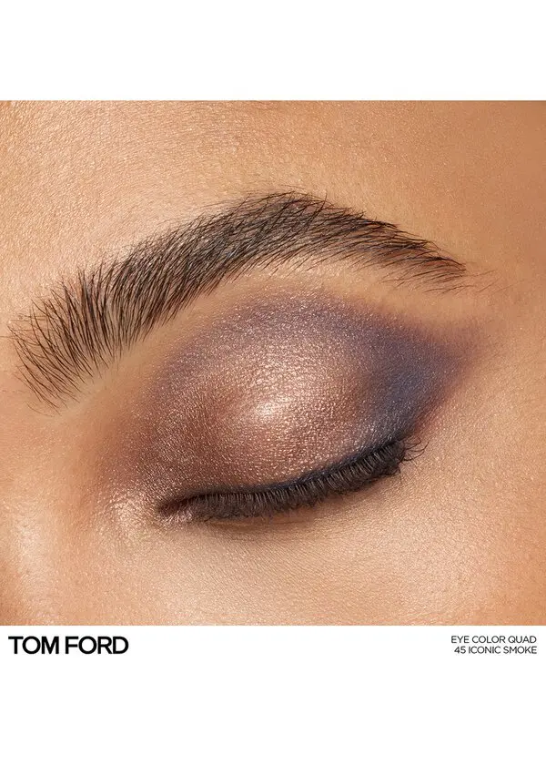 TOM FORD Eye Color Quad Crème, Iconic Smoke, Eyeshadow, Velvet-soft, Classic Smoky Eye, Purples And Browns - Ionic Smoke