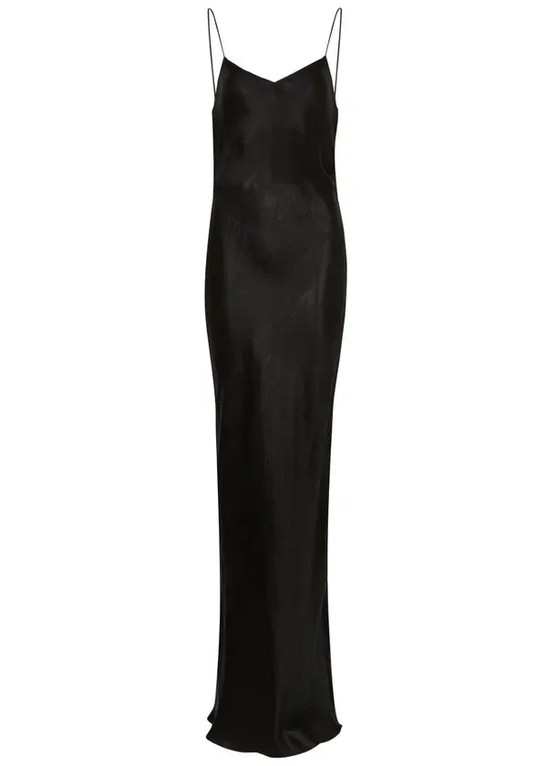 Saint Laurent Satin Maxi Dress