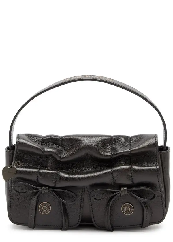 Acne Studios Rev Micro Crinkled Leather Top Handle Bag