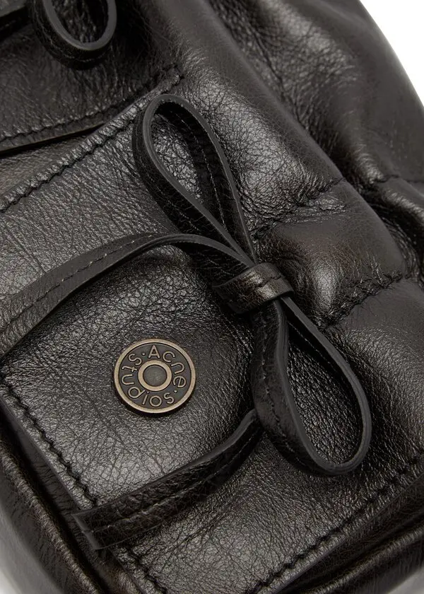Acne Studios Rev Micro Crinkled Leather Top Handle Bag