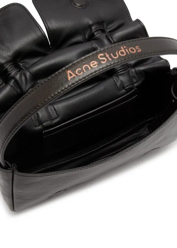 Acne Studios Rev Micro Crinkled Leather Top Handle Bag