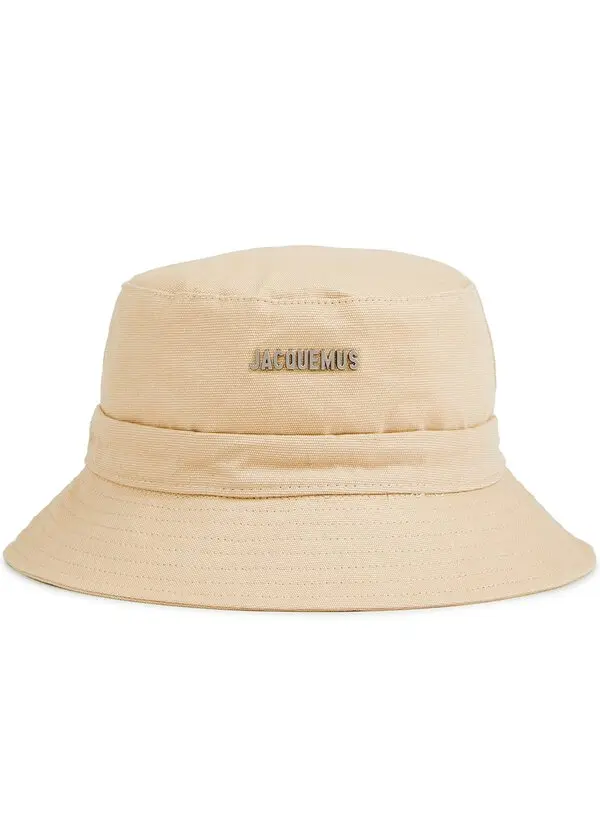 Jacquemus Le Bob Gadjo Canvas Bucket Hat - Beige