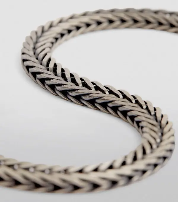 Tateossian Sterling Herringbone Chain Bracelet