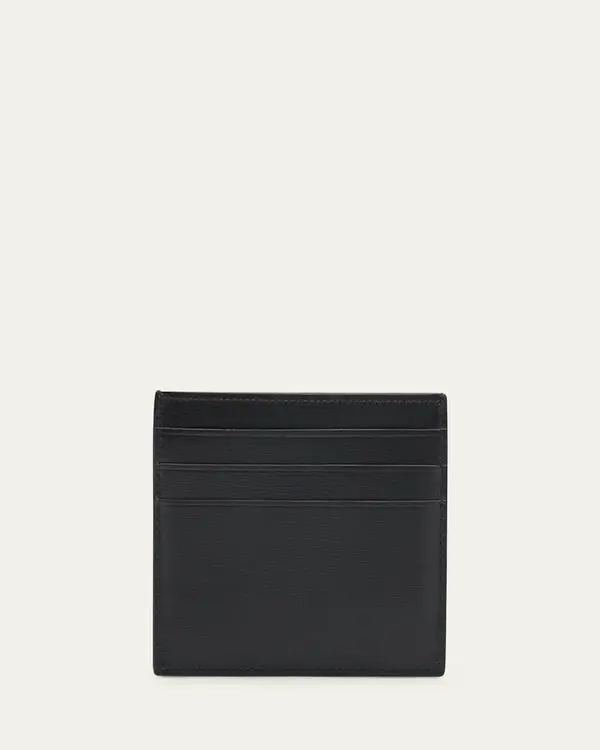 FERRAGAMO Slim Leather Card Holder - Black