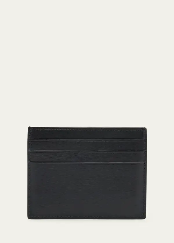 FERRAGAMO Slim Leather Card Holder - Black