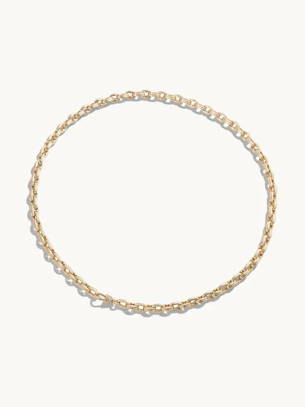 LUCY DELIUS Siren Necklace 14kt Yellow Gold And White Diamonds - 14kt Yellow Gold,white Diamonds