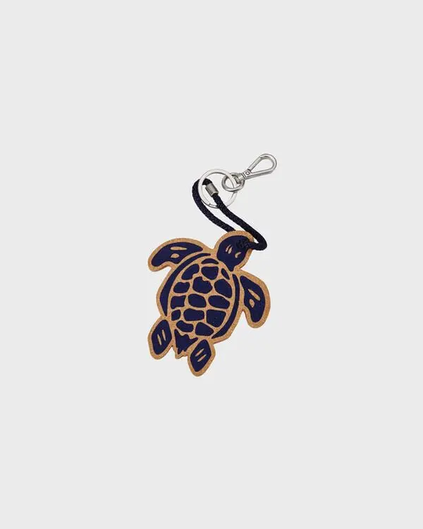 Vilebrequin Turtle Cork Keyring Key Ring Polly - Blue
