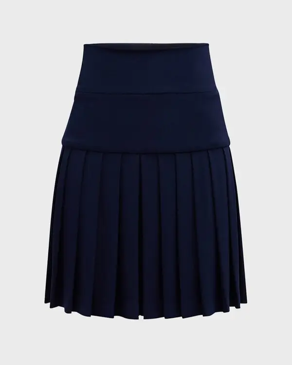 Norma Kamali Pleated Mini Skirt