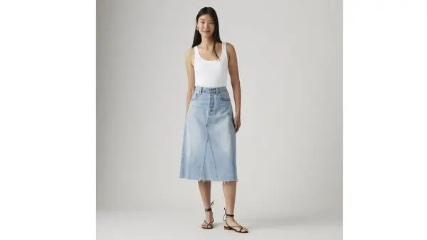 LEVI'S High-rise A-line Decon Skirt