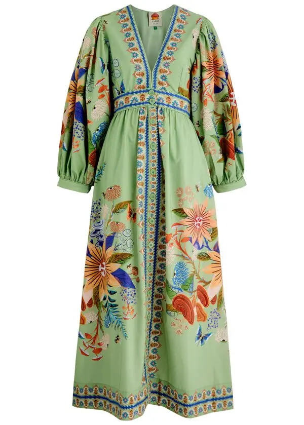 green bright yard maxi dress Green Bright Yard Maxi Dress  FARM Rio
