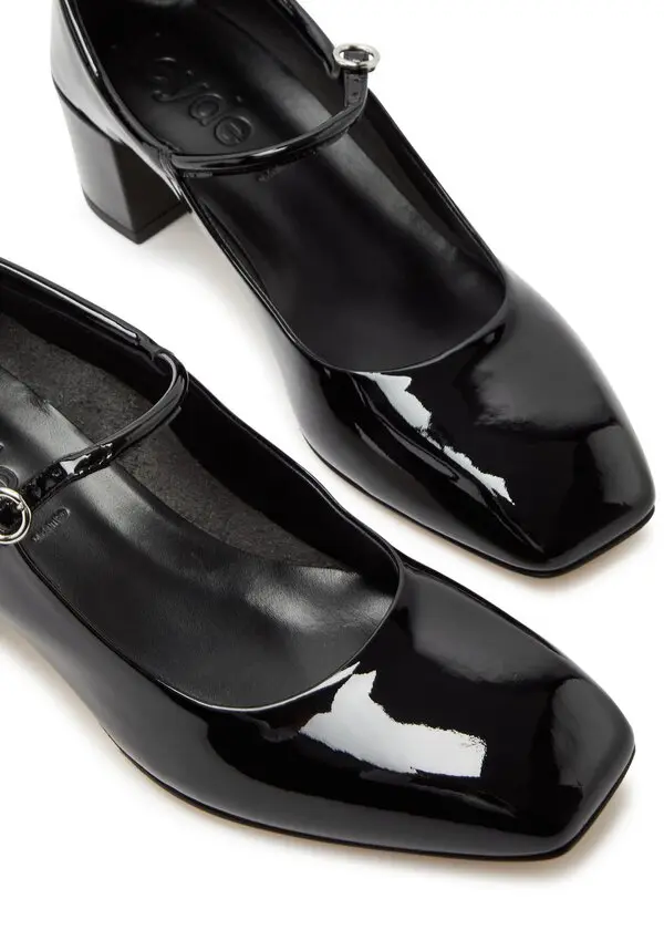 AeydĒ Aline Patent Leather Mary Jane Pumps