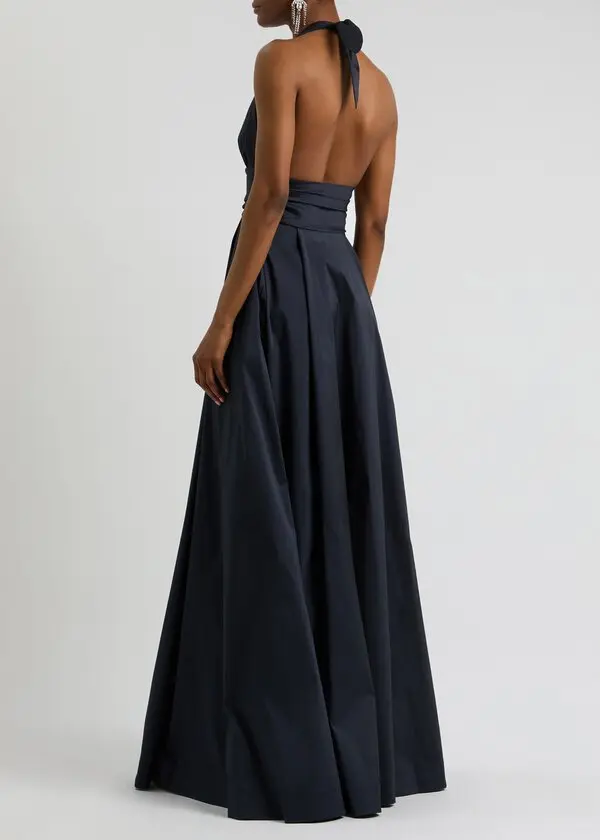Bernadette Monroe Halterneck Taffeta Gown