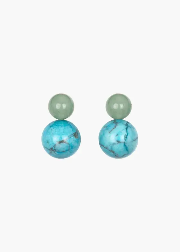 Jennifer Behr X Julia Berolzheimer Cay Earrings Turquoise