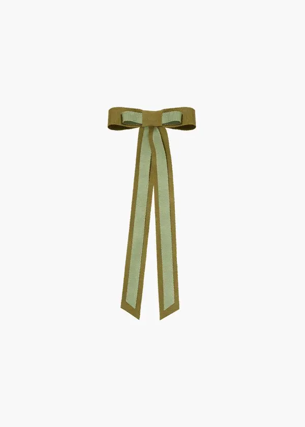 JENNIFER BEHR X Julia Berolzheimer Eden Bow Barrette - Jade