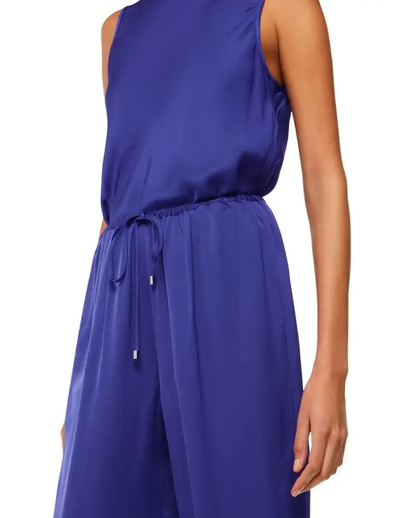 Whistles Clara Wide Leg Trousers - Blue