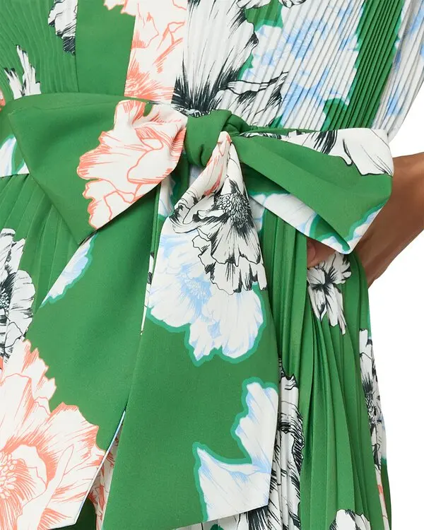 MILLY Liora Petals Pleated Dress