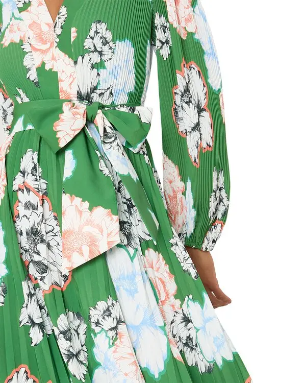MILLY Liora Petals Pleated Dress