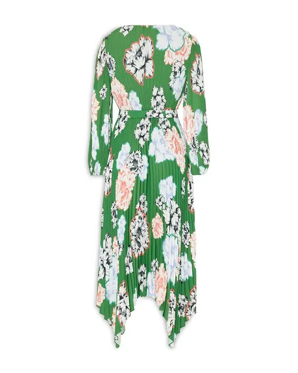 MILLY Liora Petals Pleated Dress