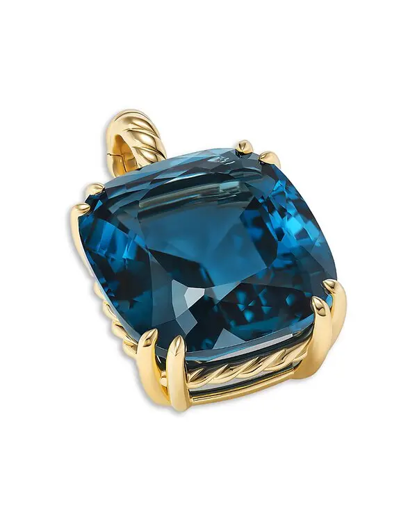 David Yurman Marbella Pendant - Hampton Blue Topaz/gold