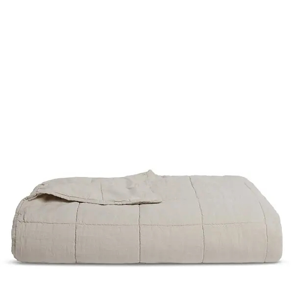 PARACHUTE Linen Box Quilt, King/california King - Bone