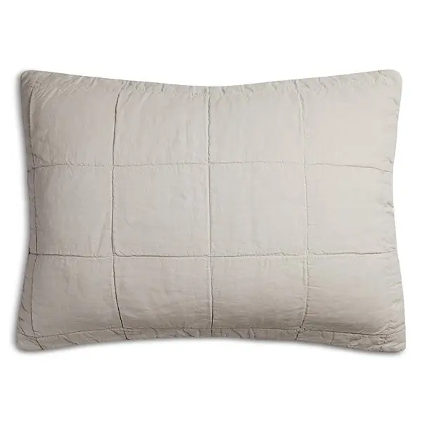 PARACHUTE Linen Box Quilted Standard Sham, Set Of 2 - Bone