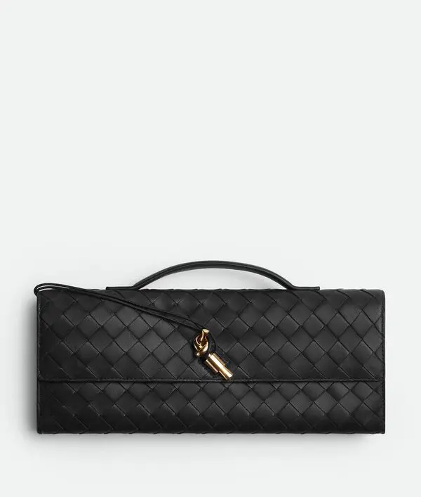 Bottega Veneta Intrecciato Leather Clutch