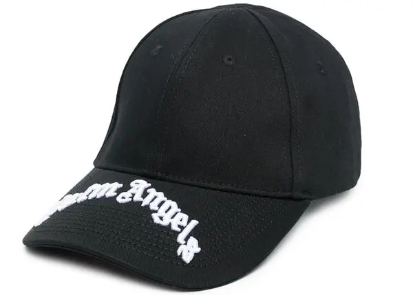 Palm Angels Logo-embroidered Baseball Cap - Black