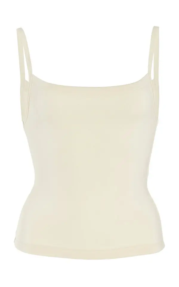 Eterne 90's Jersey Tank Top - Ivory