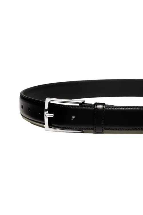 CHARLES TYRWHITT Leather Belt - Black