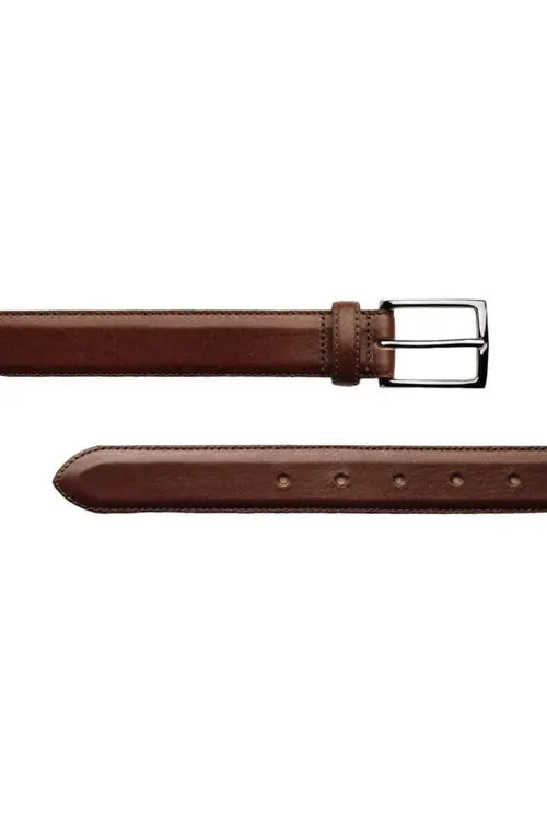 CHARLES TYRWHITT Leather Belt - Dark Tan