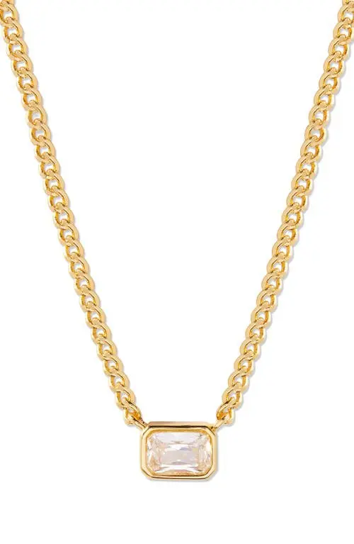 BROOK & YORK Jane Birthstone Pendant Necklace - Gold - April