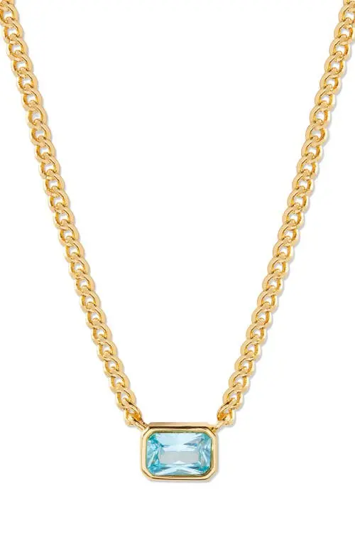 BROOK & YORK Jane Birthstone Pendant Necklace - Gold - December