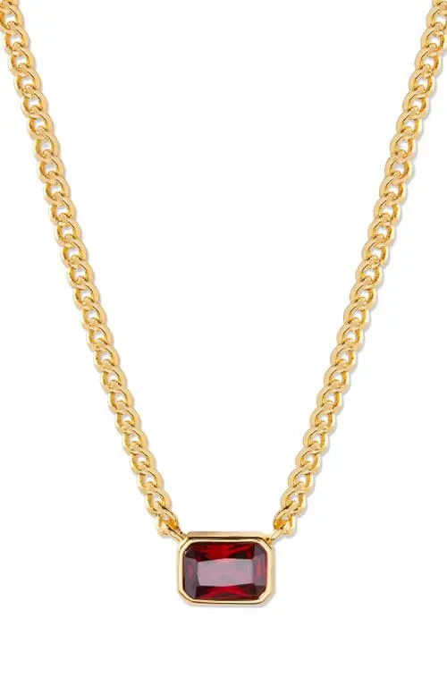 BROOK & YORK Jane Birthstone Pendant Necklace - Gold - January