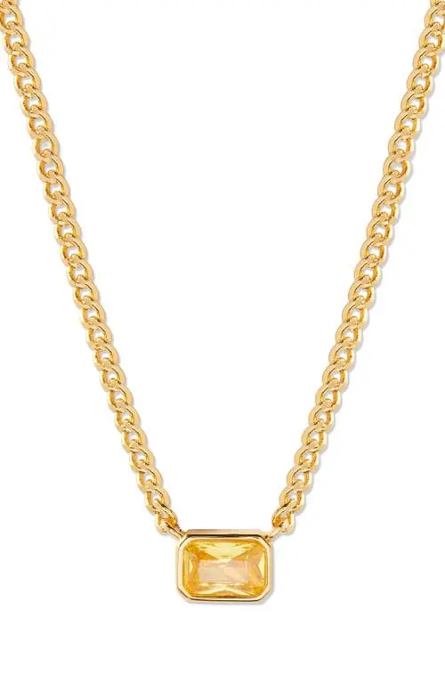 BROOK & YORK Jane Birthstone Pendant Necklace - Gold - November