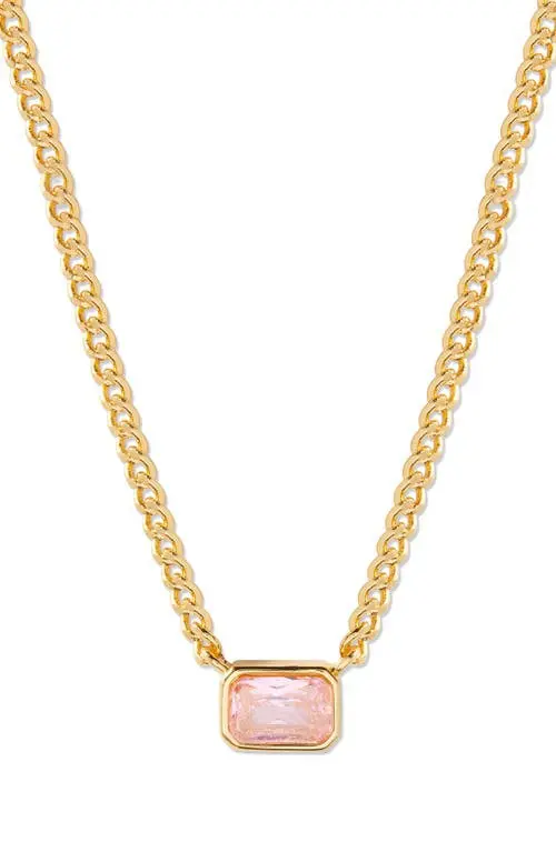 BROOK & YORK Jane Birthstone Pendant Necklace - Gold - October