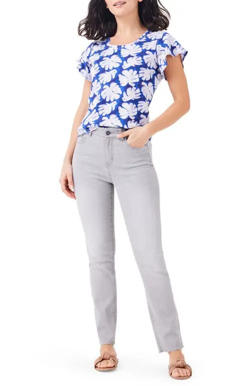 NIC+ZOE Shadow Palm Flutter Sleeve T-shirt