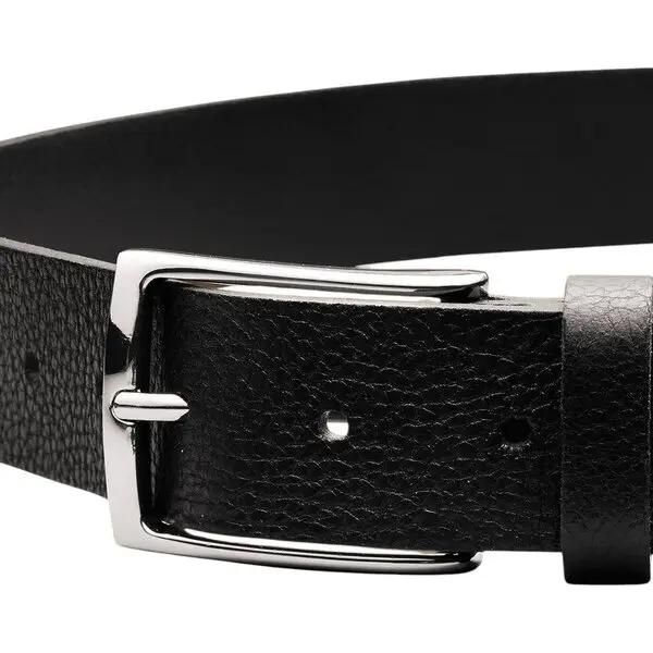 CHARLES TYRWHITT Leather Chino Belt - Black