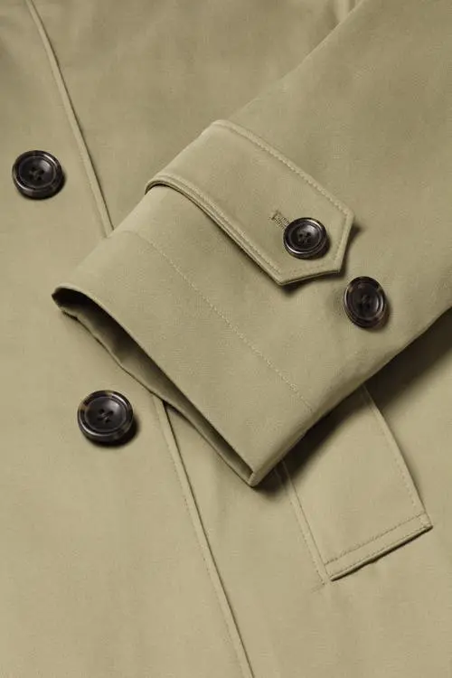 CHARLES TYRWHITT Classic Cotton Raincoat - Limestone