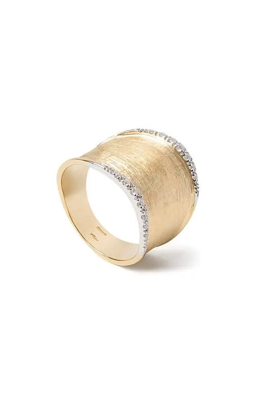 Marco Bicego Lunaria Diamond Band Ring - 18k Yellow Gold
