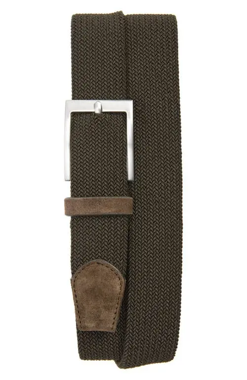 To Boot New York Woven Elastic Belt - Dark Green