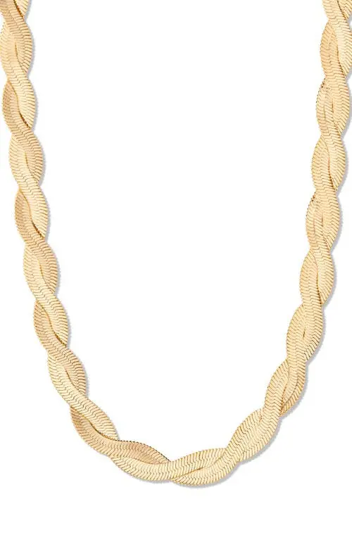BROOK & YORK Haven Snake Chain Necklace - Gold