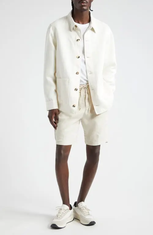 Thom Sweeney Patch Pocket Linen Overshirt